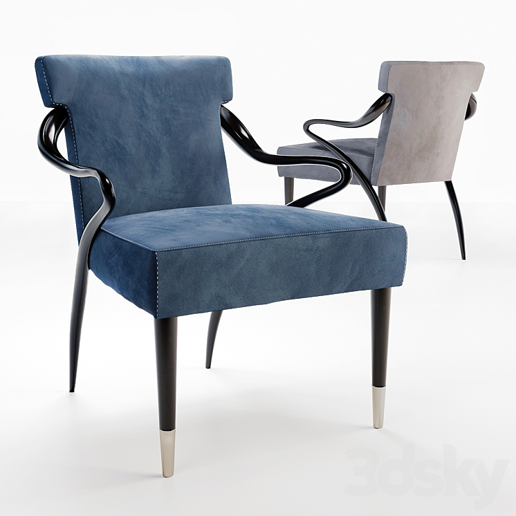 CARACOLE UPHOLSTERY SWOOSH CHAIR - Chair - 3D model
