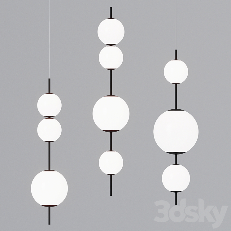 Lampatron Beads - Pendant light - 3D model