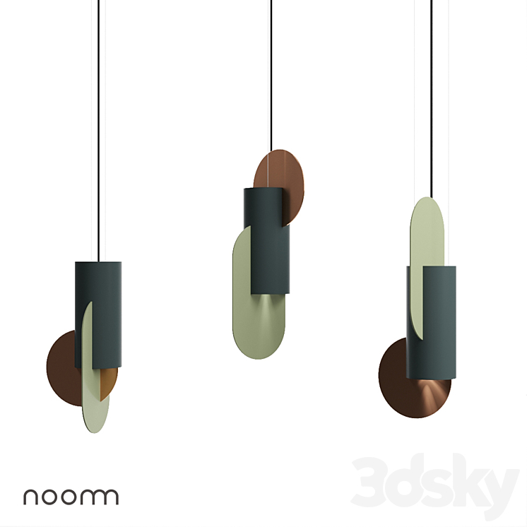 Suprematic lamps by NOOM - Pendant light - 3D model