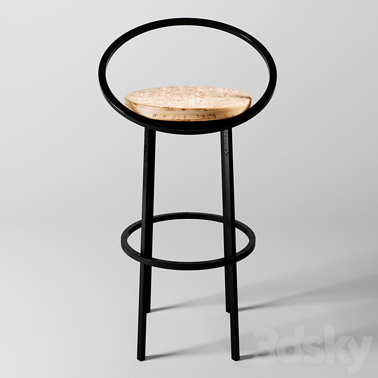 OM Bar stool - Chair - 3D model