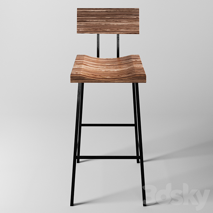 OM Bar stool - Chair - 3D model