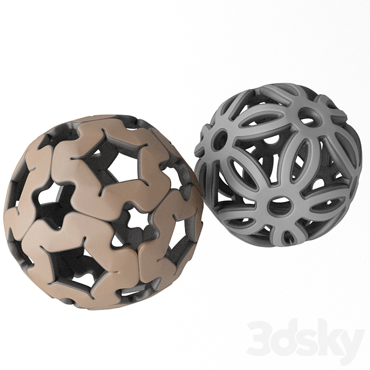 spherical decorations - Other decorative objects - 3D model