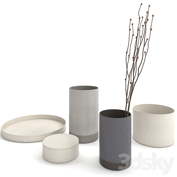 Menu Cylindrical Vase - Vase - 3D model