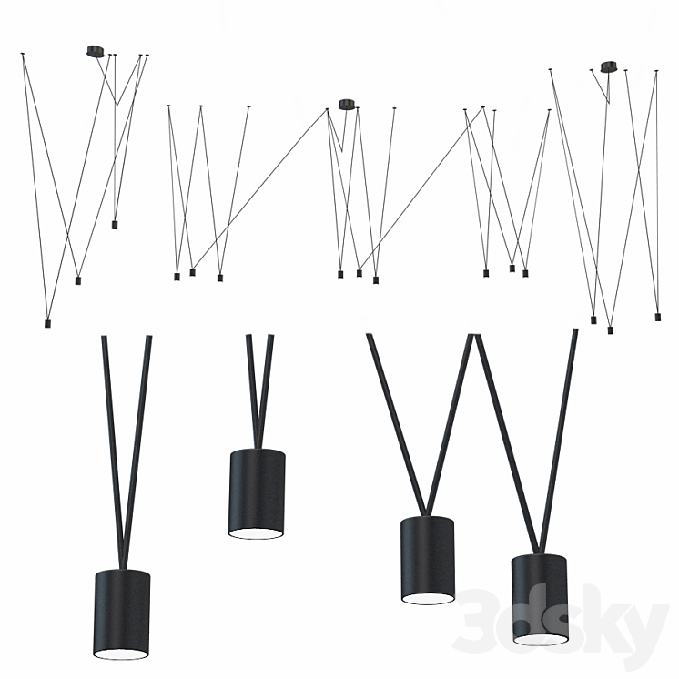 Match lamp vibia - Pendant light - 3D model