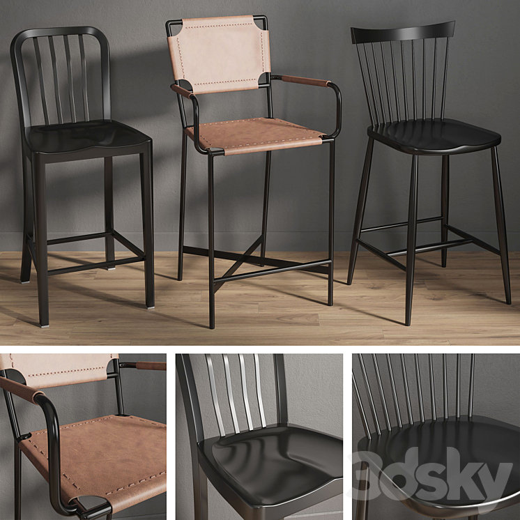 Bar Chairs 2 - Chair - 3D model