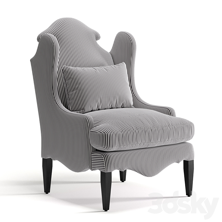ANDREW MARTIN Blair - Arm chair - 3D model