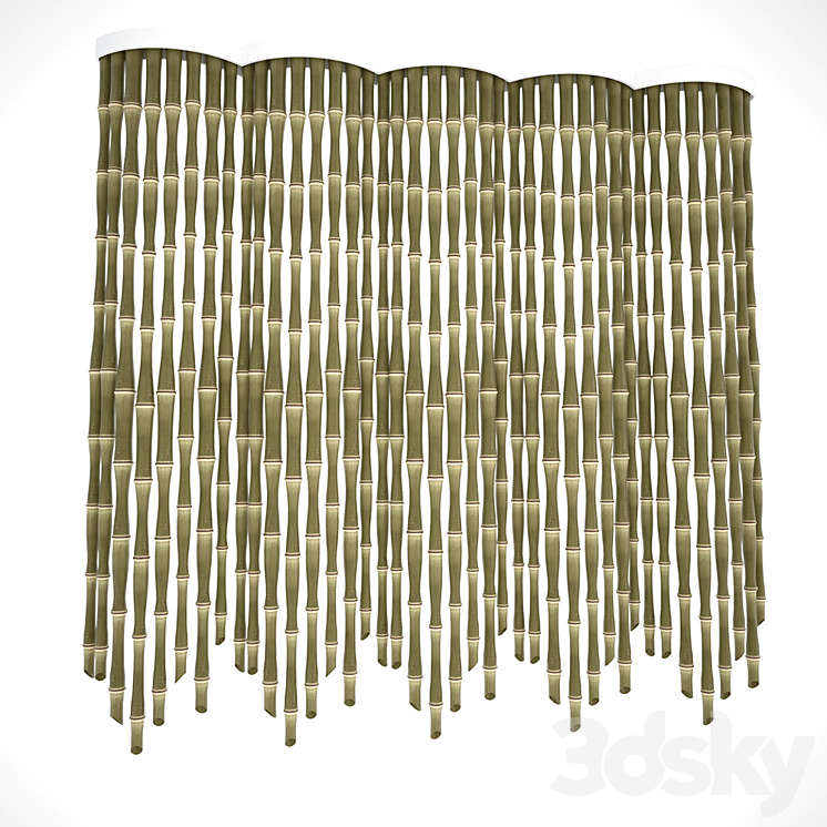 Bamboo partition - Other decorative objects - 3D model