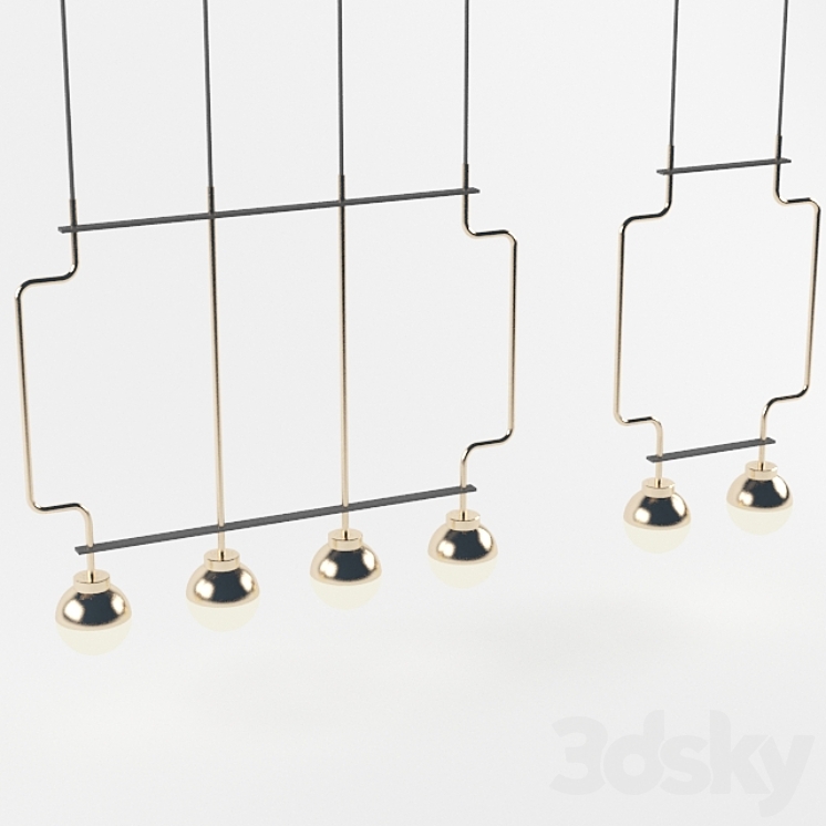 Sphere Ceiling Lamp - Pendant light - 3D model