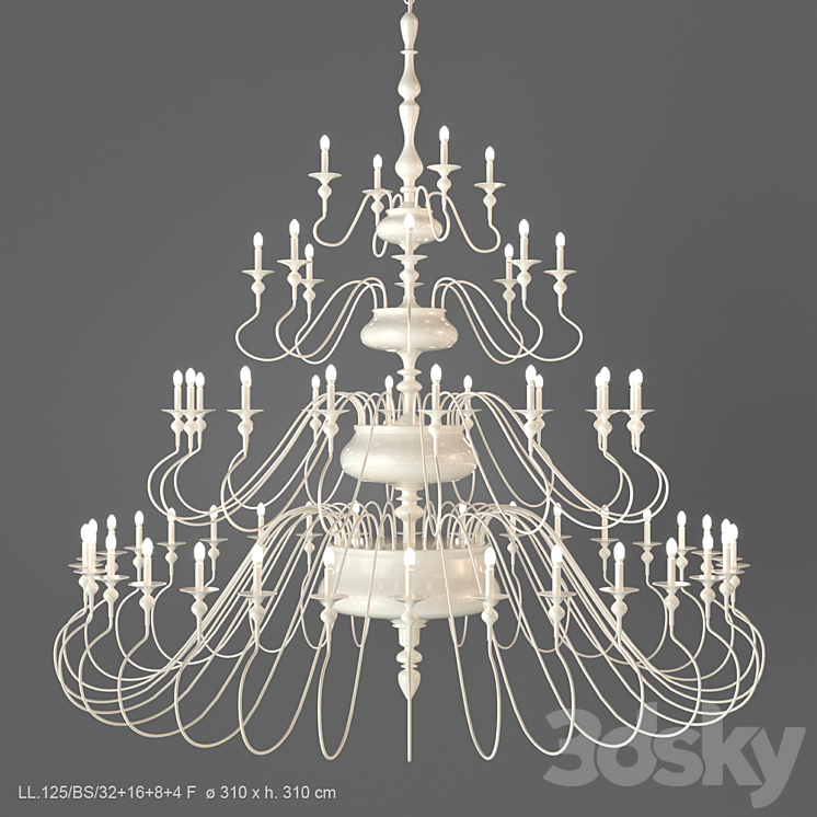 Chandelier Lorenzon - Pendant light - 3D model
