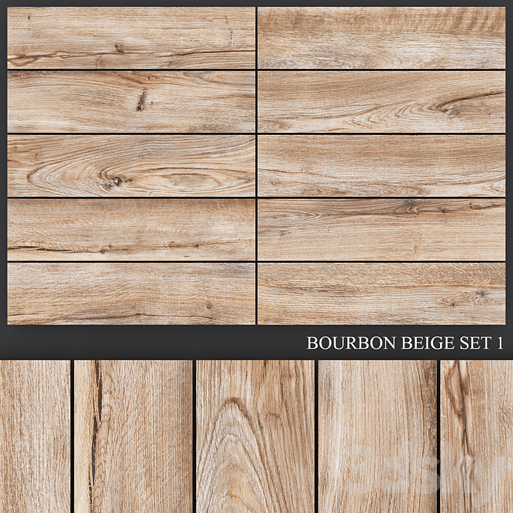 Peronda Bourbon Beige Set 1 - Tile - 3D model