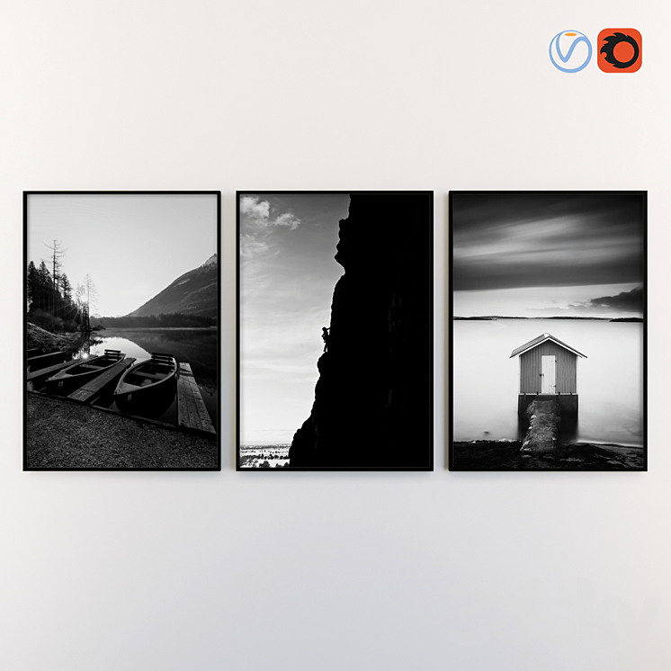 Triple Posters Vol.148 - Frame - 3D model