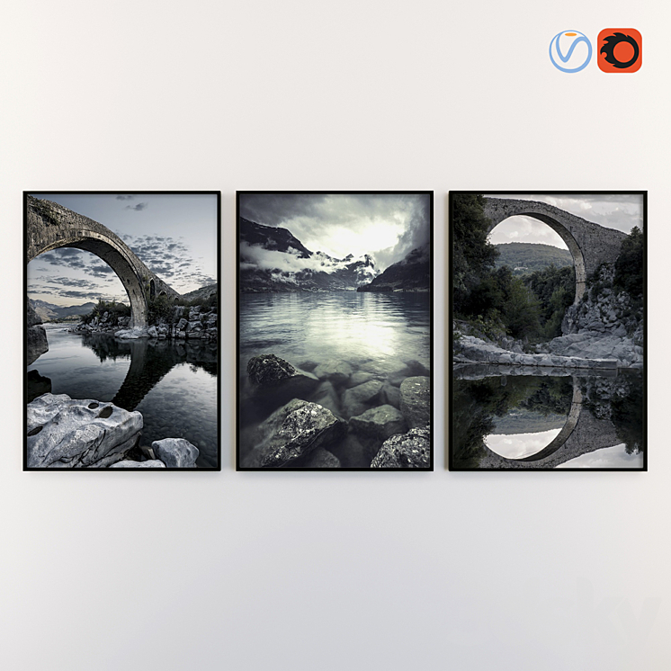 Triple Posters Vol.151 - Frame - 3D model