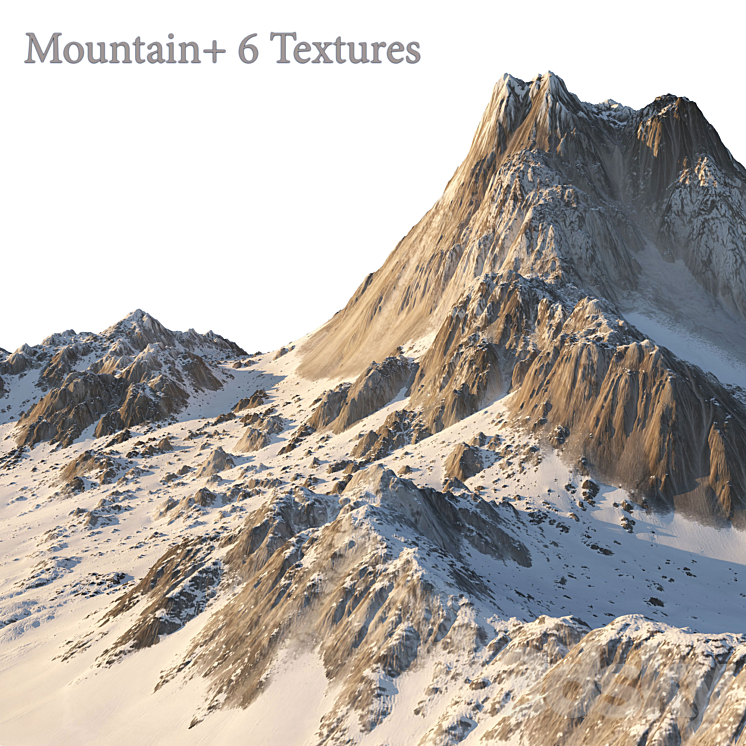 Mountain (6 Textures) - Environment elements - 3D model