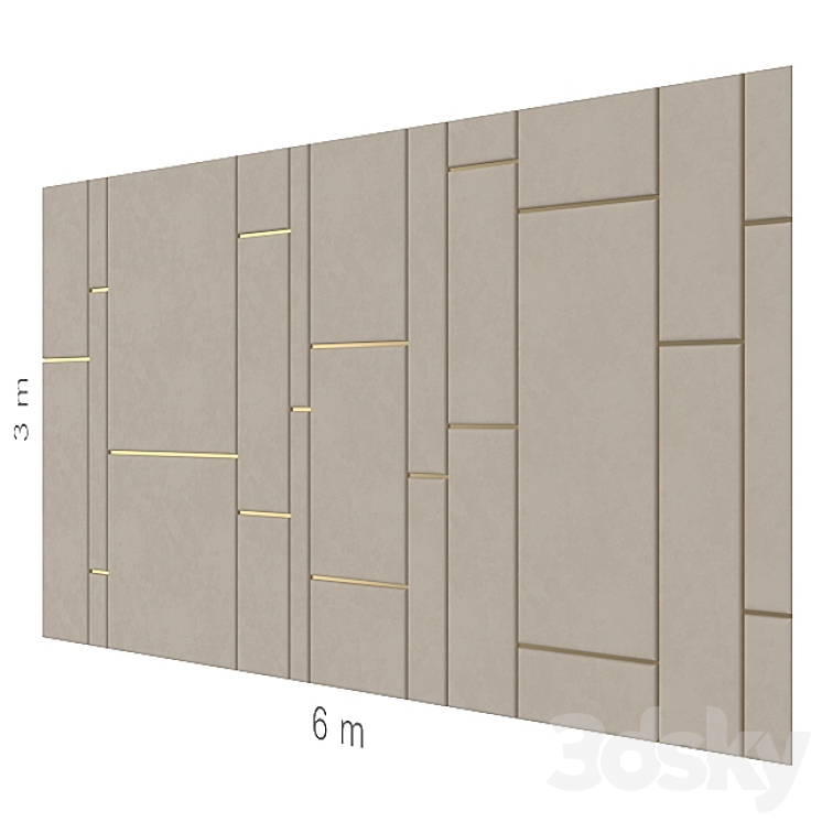 Decorative wall 59. - Other decorative objects - 3D model