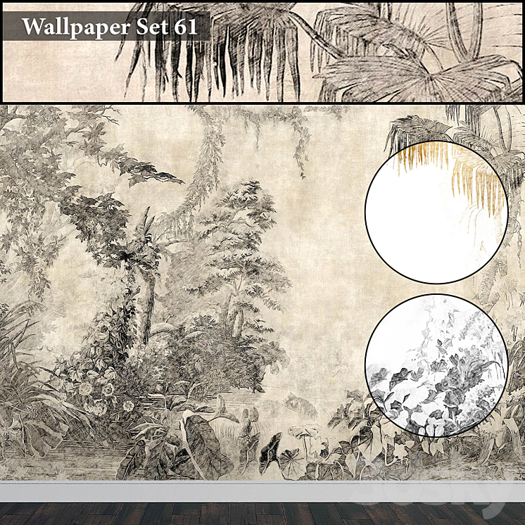 Wallpaper 61 - Wall covering - 3D model