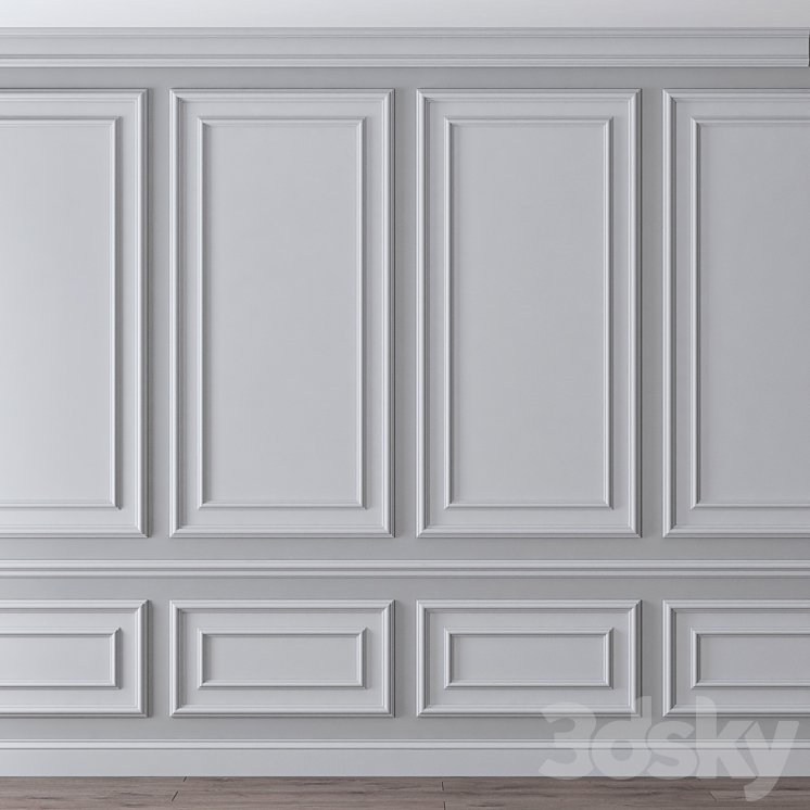 Wall molding - Decorative plaster - 3D model