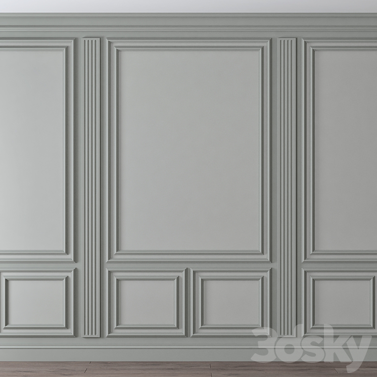 Wall molding - Decorative plaster - 3D model
