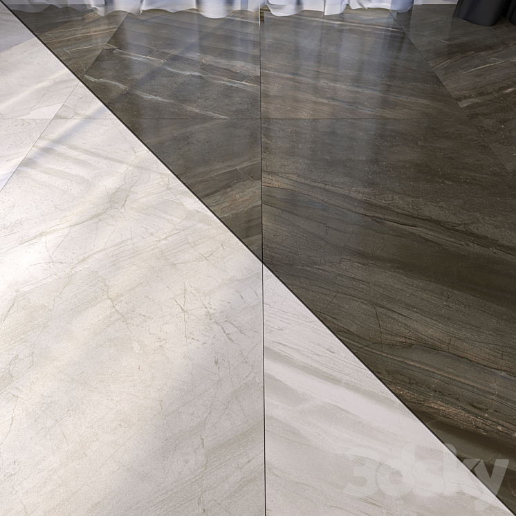 Marble Floor Set 13 - Vray Material - Tile - 3D model