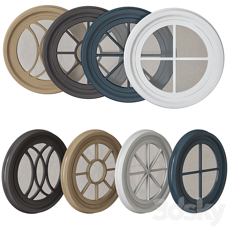 Full-Round Accent Window - Windows - 3D model