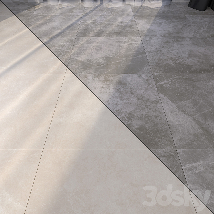 Marble Floor Set 27 - Vray Material - Tile - 3D model