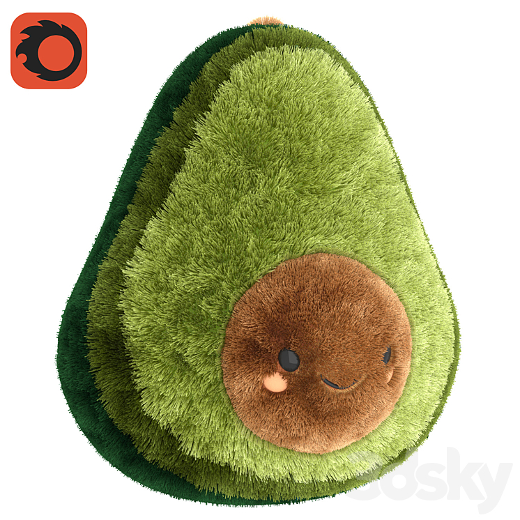 Avocado - Toy - 3D model