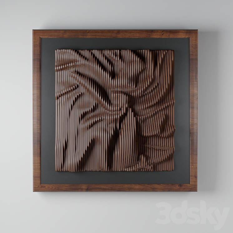 modern plywood frame - Frame - 3D model
