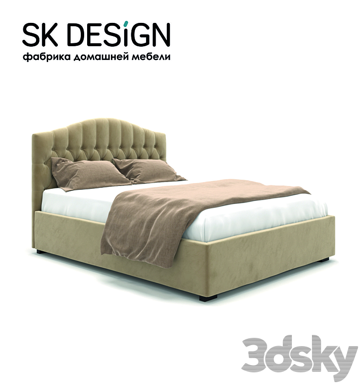 sk design - Bed - 3D model