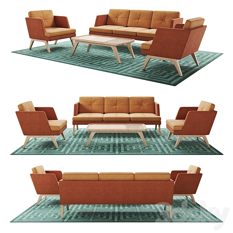 Profim October Set - Sofa - 3D model