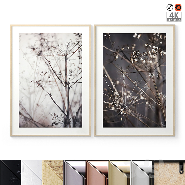 Poster Set 35 - Frame - 3D model