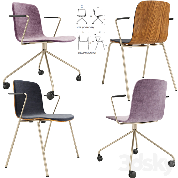 Martela Sola Dining And Office Chairs - Chair - 3D model