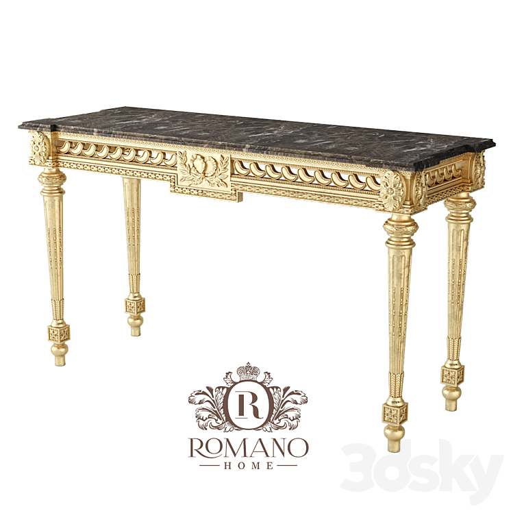 (OM) Giovanna Console (four legs) Romano Home - Console - 3D model