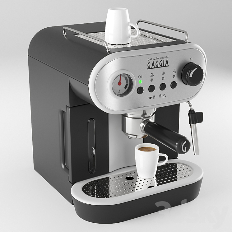 Gaggia Carezza DeLuxe coffee maker - Kitchen appliance - 3D model