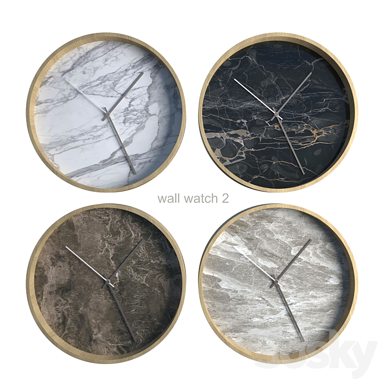 wall watch 2 - Watches & Clocks - 3D model