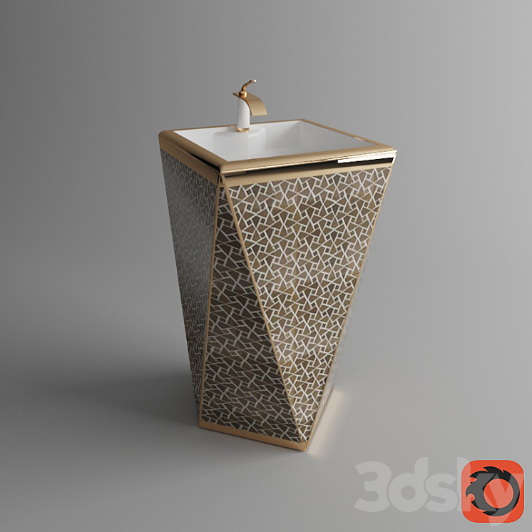 Wash_stand - Wash basin - 3D model