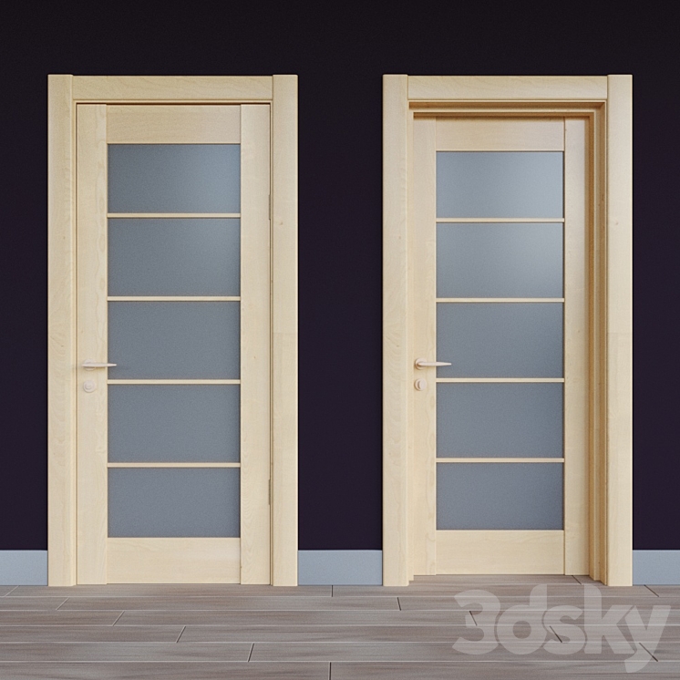 Door (European Birch) - Doors - 3D model