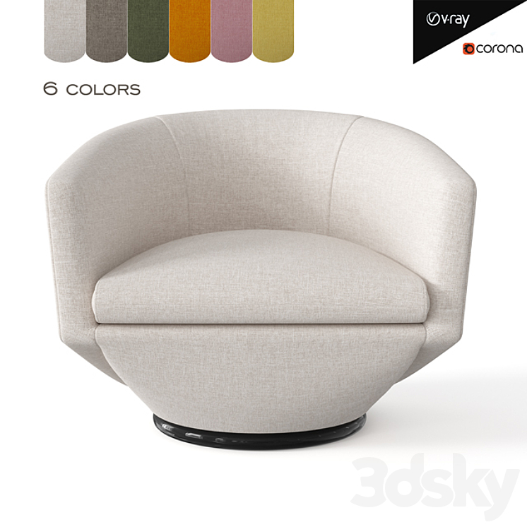 Armchair KF.A1032 - Arm chair - 3D model