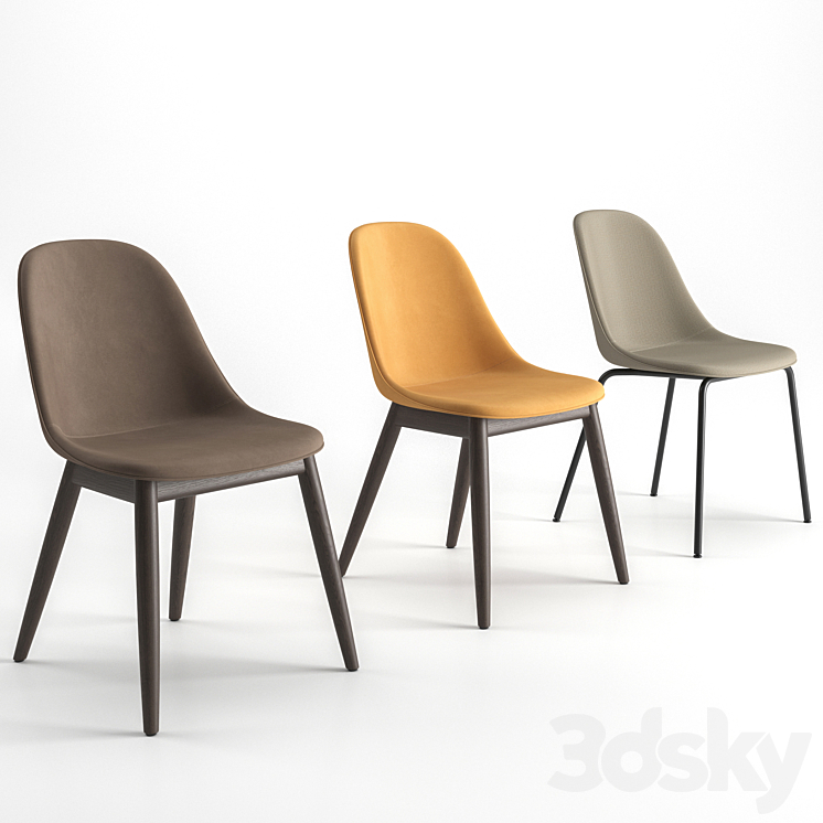 Harbor Side Dining Chair Upholstery by MENU - Chair - 3D model