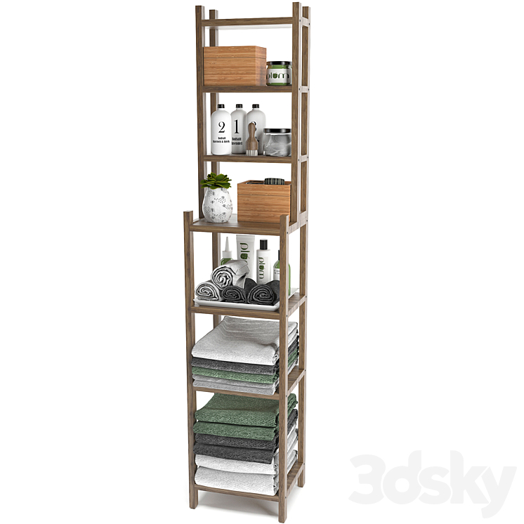 IKEA RAGRUND Shelving unit - Bathroom accessories - 3D model