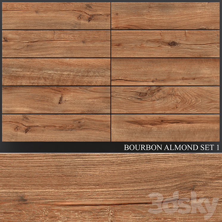 Peronda Bourbon Almond Set 1 - Tile - 3D model
