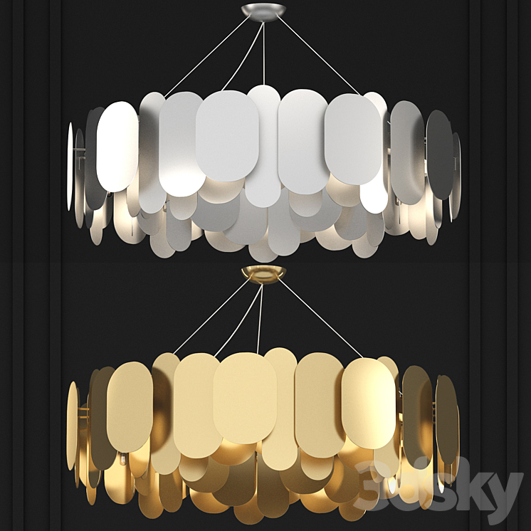 CHANDELIER INNERMOST PANEL 115 - Pendant light - 3D model