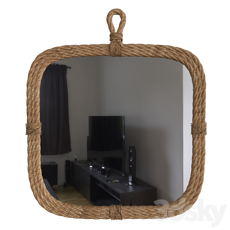 Loop Hanger Accent Mirror - Mirror - 3D model
