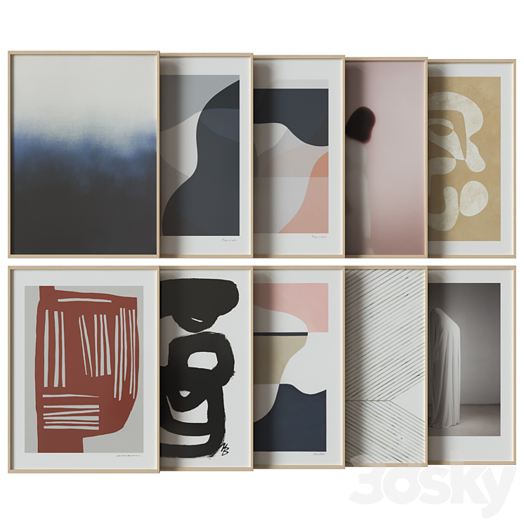 art work set_14 - Frame - 3D model