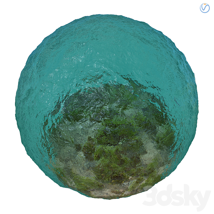 Sea water material - Liquid - 3D model