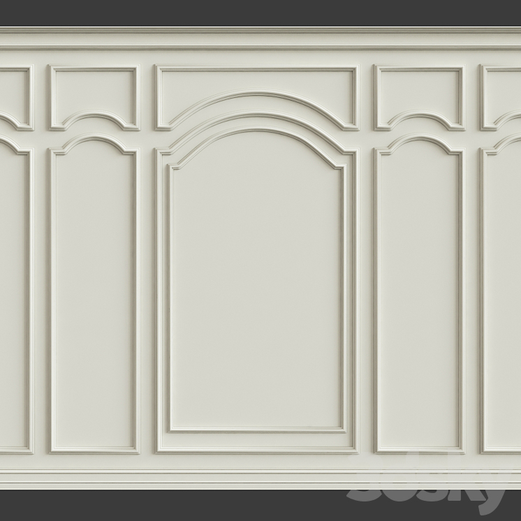 Wall molding - Decorative plaster - 3D model