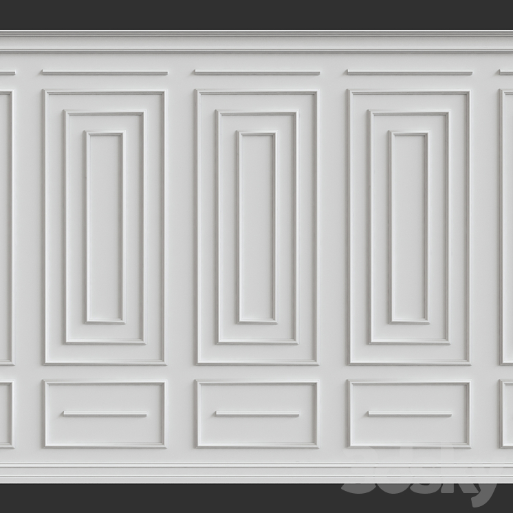 Wall molding - Decorative plaster - 3D model