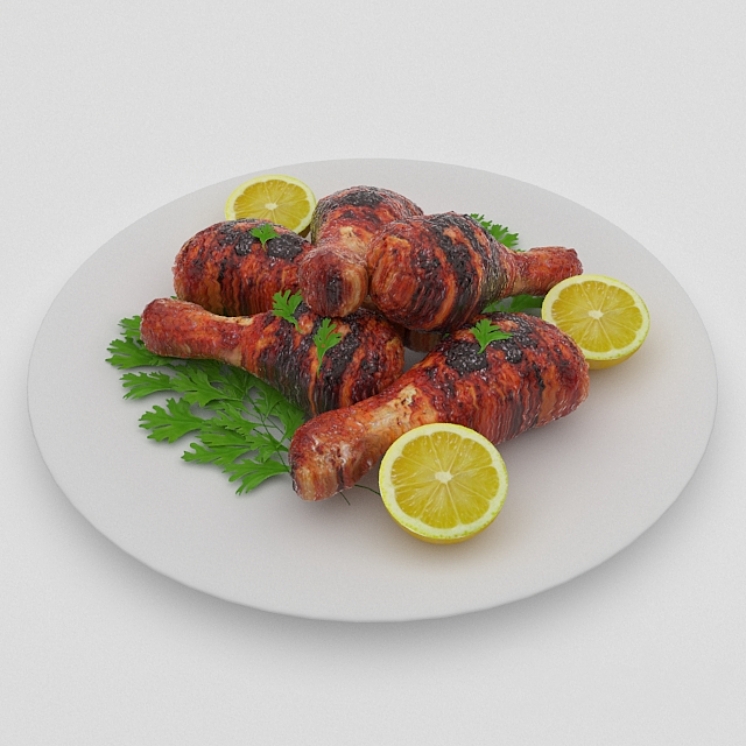 chicken - Food and drinks - 3D model