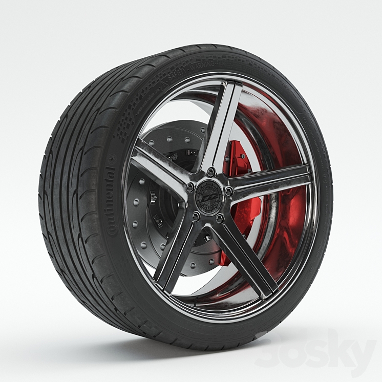 Car wheel - Ground Transport - 3D model