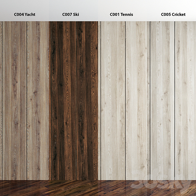 Smart surface materials Club - Wood - 3D model