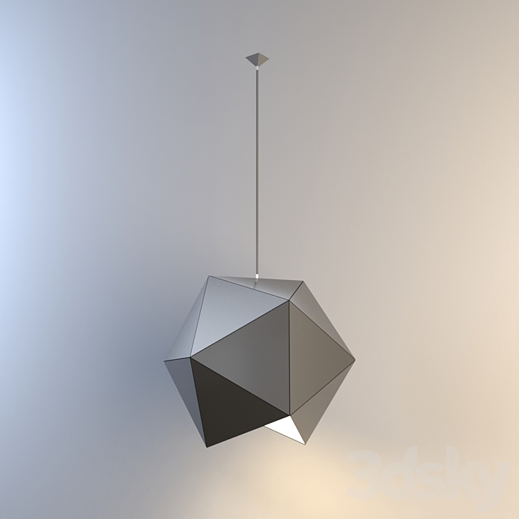geometric ceiling light - Pendant light - 3D model