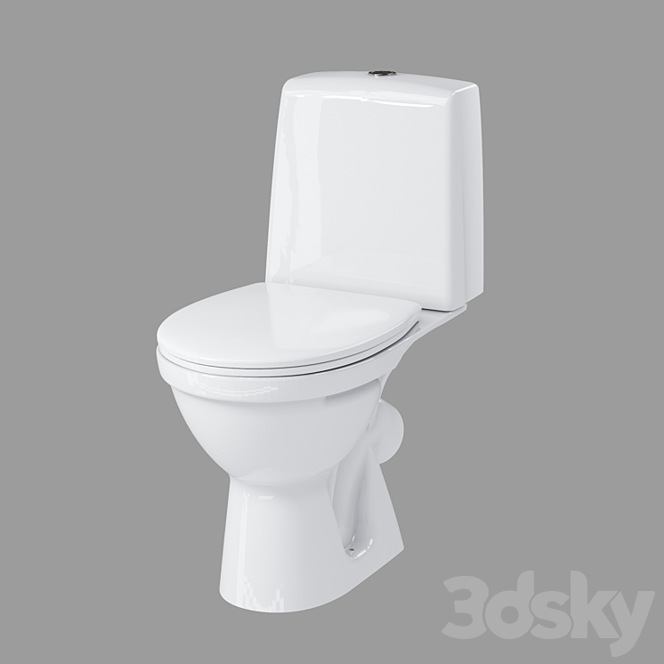 Унитаз-компакт: MITO VISTA косой слив, с кр. полипр., белый - Toilet ...